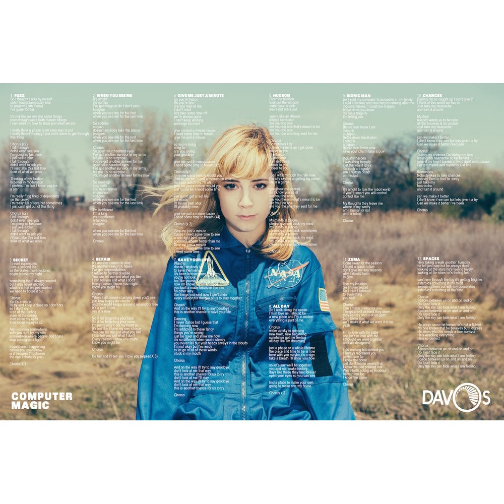 Computer Magic - Davos Lyrics Poster [11" x 17" Print, Matte] – Danz CM ...